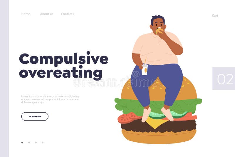 Compulsive Overeating People Problem Solution, Therapy Guidance Landing ...