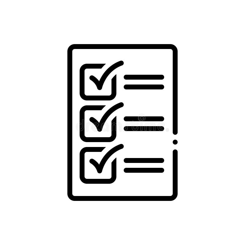 Black Line Icon for Compulsory, Mandatory and Abligatory Stock Vector ...