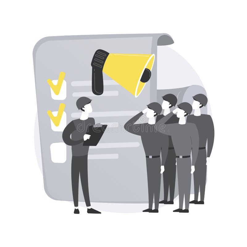 Compulsory Military Service Abstract Concept Vector Illustration. Stock ...