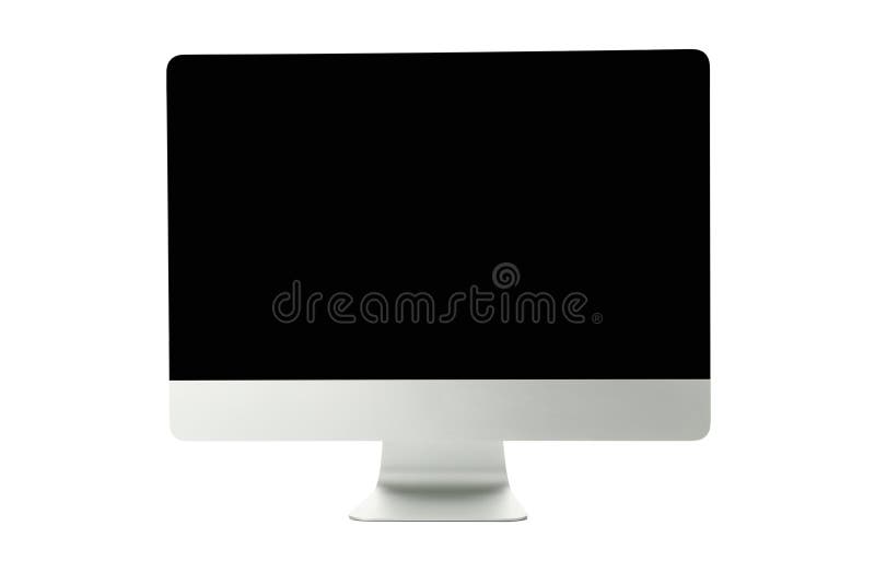 Computador De Mesa Em Branco Isolado Em Fundo Branco Foto de Stock ...