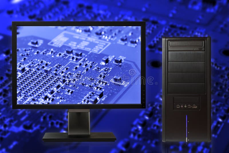 Computador moderno foto de stock. Imagem de indicador - 19193396