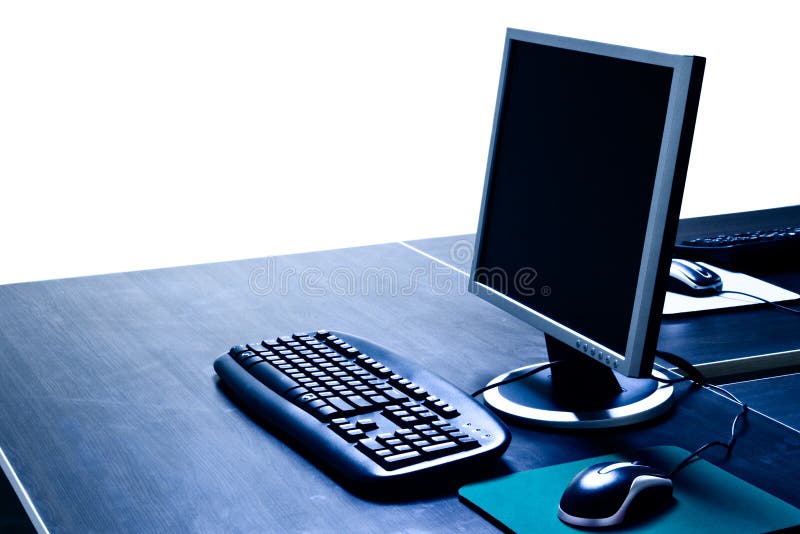 Computador moderno foto de stock. Imagem de treinamento - 9864864