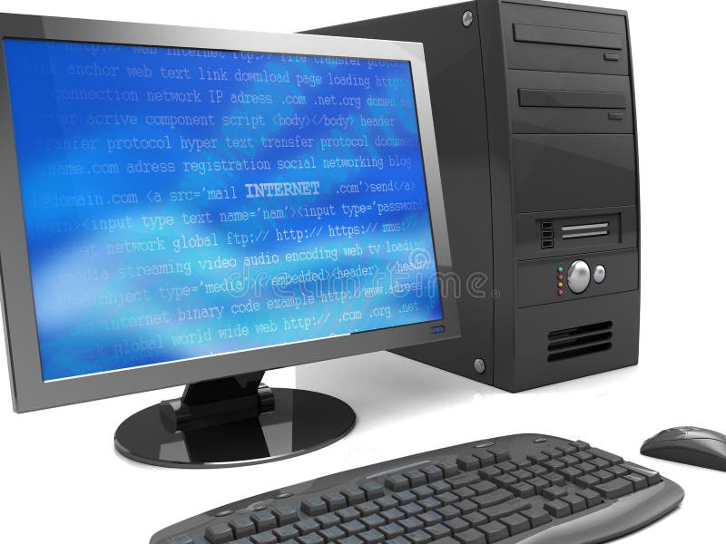 Computador pessoal ilustração stock. Ilustração de desktop - 23682147