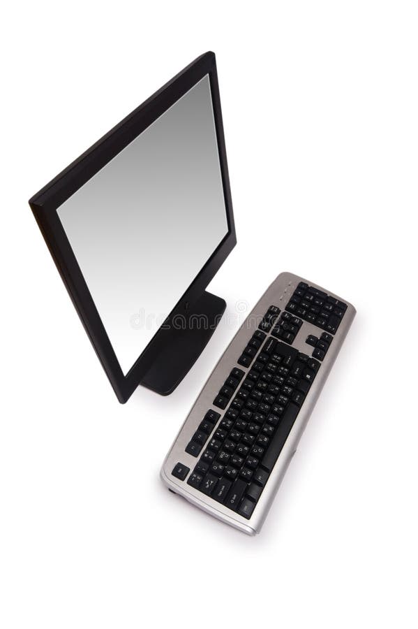 Computador pessoal isolado imagem de stock. Imagem de fundo - 7027115