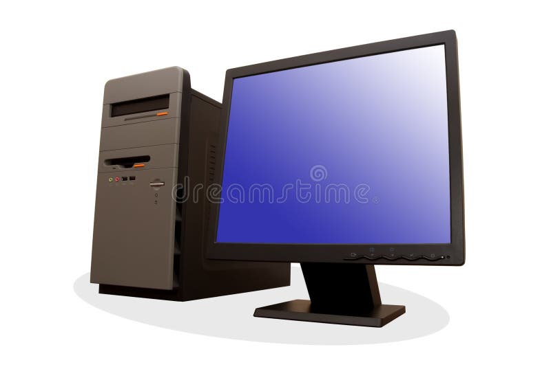 Computador pessoal moderno imagem de stock. Imagem de computador - 1794507