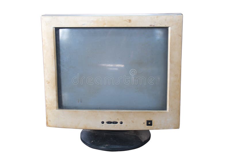 Computador Velho E Obsoleto Imagem de Stock - Imagem de ferragem, retro ...