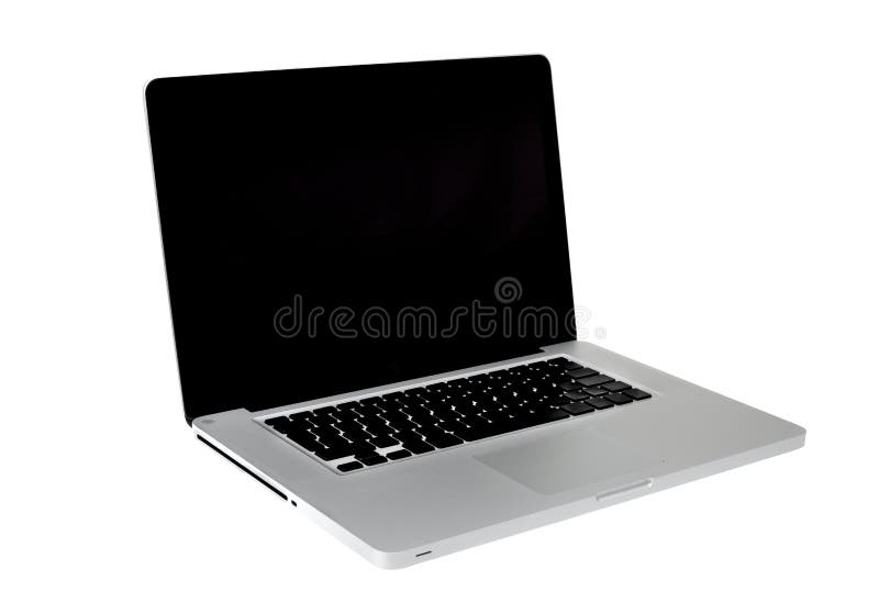 Ordenador Portátil En El Fondo Blanco Imagen de archivo - Imagen de ...