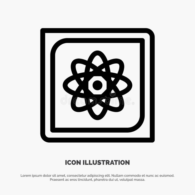 Computation Computer Computing Data Future Line Icon Vector Stock Vector Illustration Of