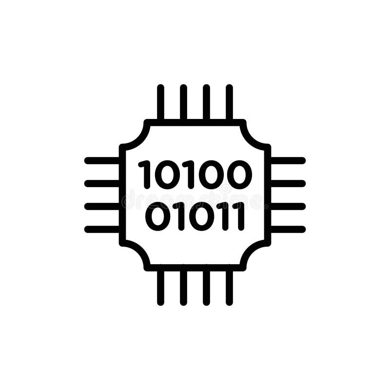 Computation icon stock vector. Illustration of line - 330179165