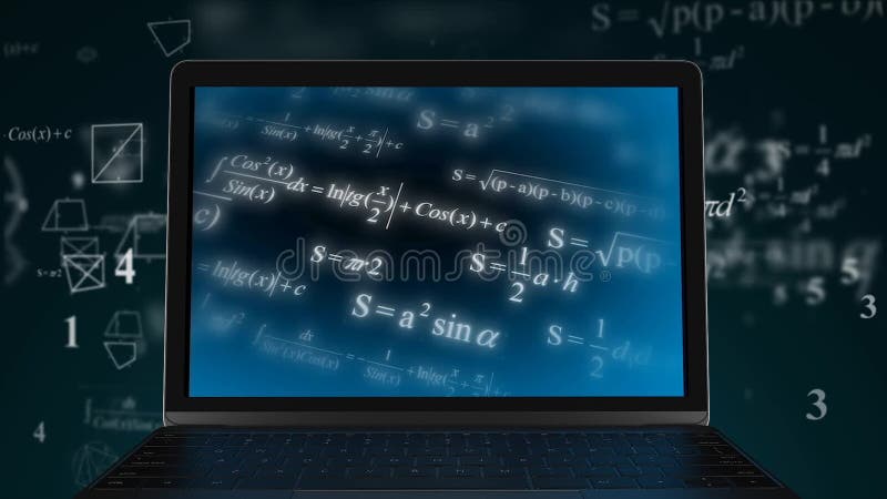 Computational Computer Power. Calculation of Complex Mathematical Data. 26. Stock Footage ...