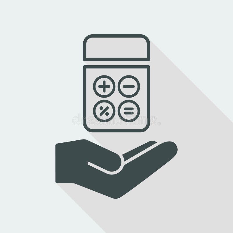 Computations Services - Minimal Modern Icon Stock Vector - Illustration ...