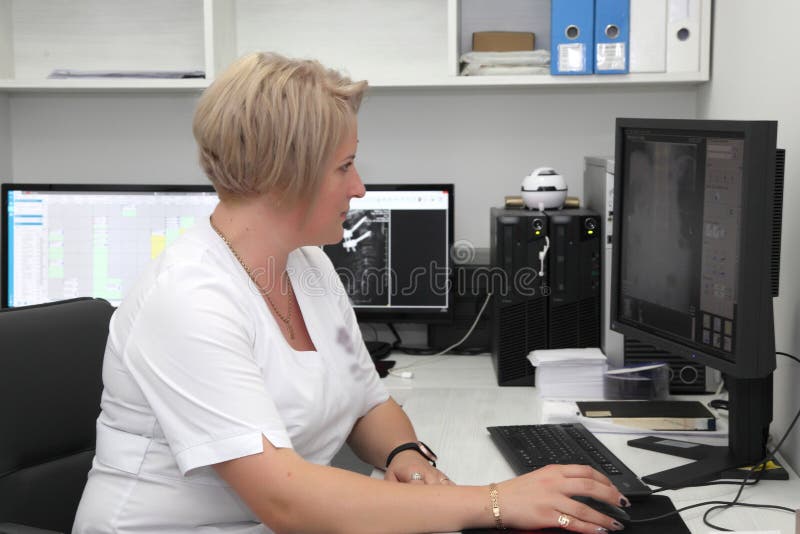 Computed Tomography Lab. Computerized Axial Tomography CAT. MRI Machine ...