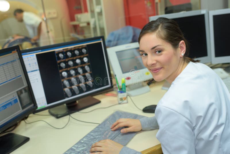 Computed Tomography or Mri Scanner Test Analysis Stock Photo - Image of ...