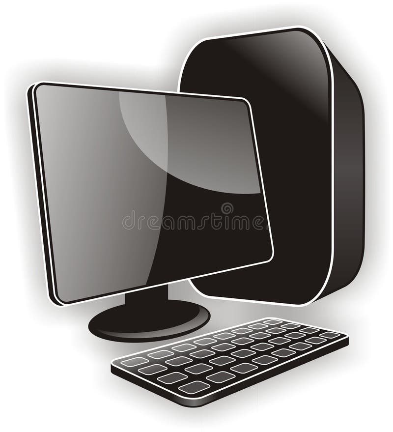 Computer stock vector. Illustration of laptop, tech, electronics - 11052326