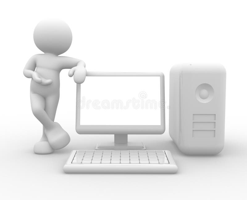 Computer health check stock illustration. Illustration of stethoscope ...