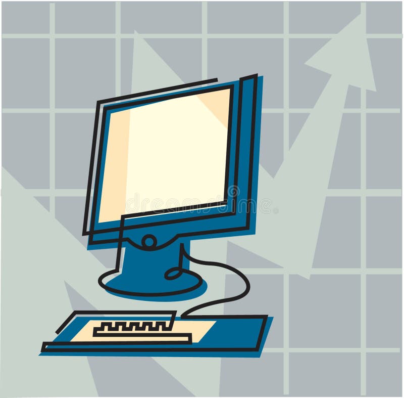 A computer stock illustration. Illustration of store - 27463741