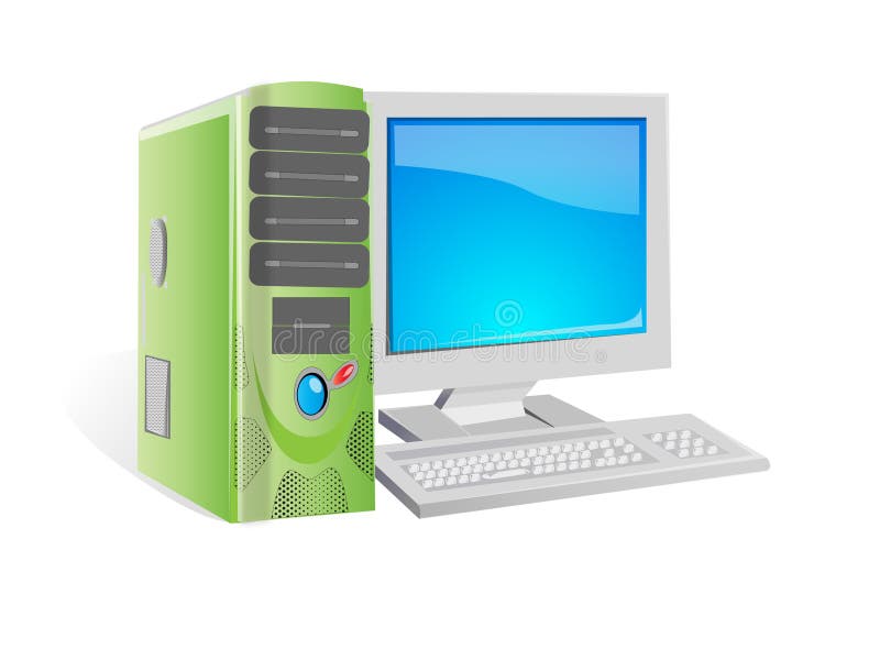 Computer stock vector. Illustration of interface, click - 3553520