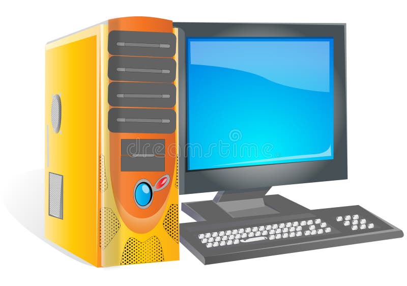 Computer stock vector. Illustration of interface, click - 3553520