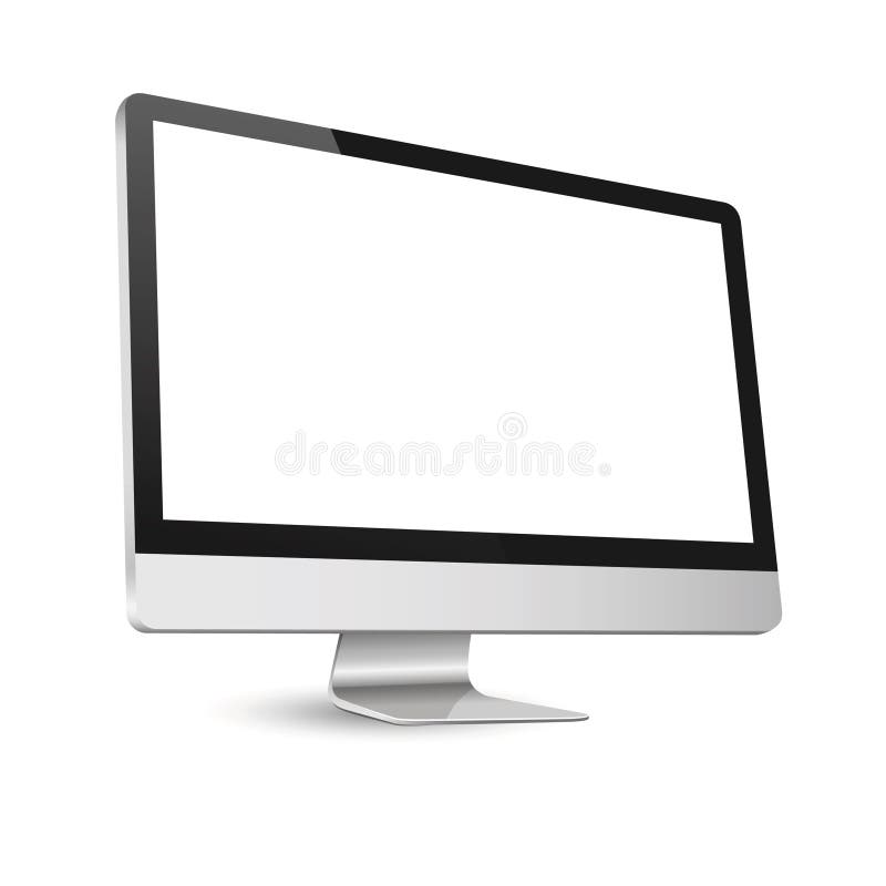 Computer screen stock vector. Illustration of communication - 27857062