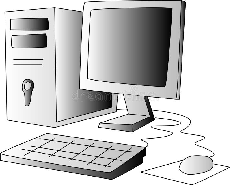 PC.Computer vektor abbildung. Illustration von symbol - 8663776