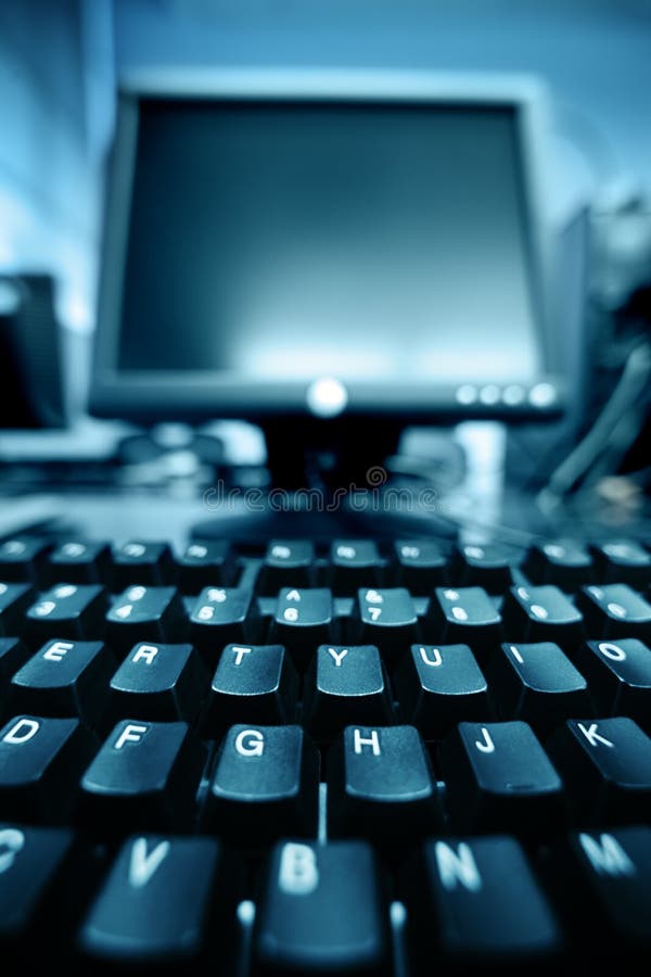 Computer class room stock photo. Image of room, angle - 5222266