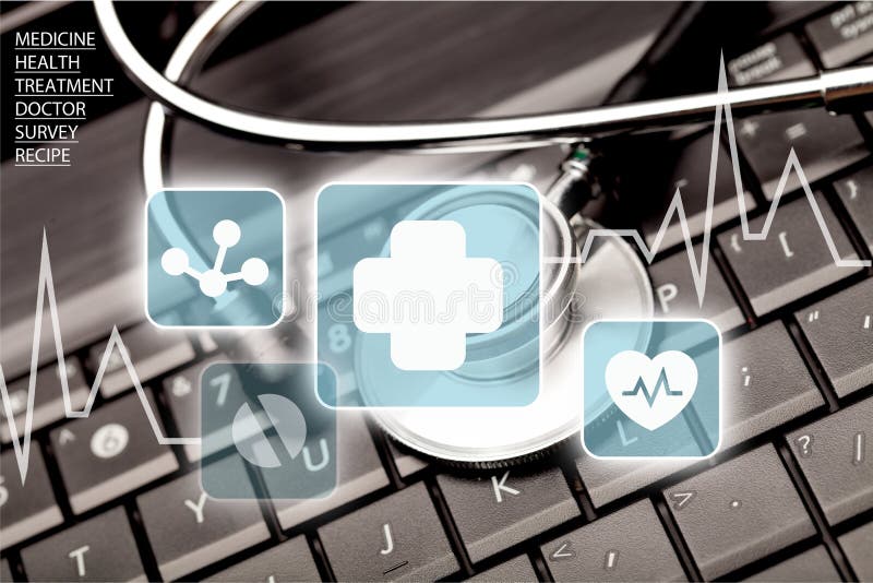 Computer stockfoto. Bild von schreiben, technologie, klinik - 58625938