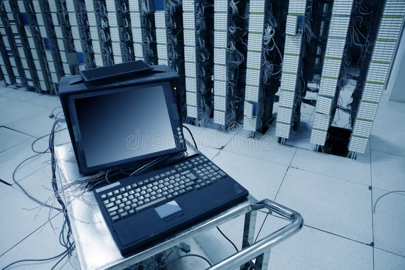 Computer data center stock image. Image of doors, center - 7297601