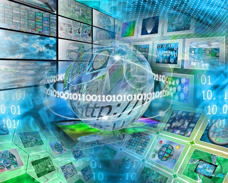 Computer abstraction stock illustration. Illustration of digital - 57684753