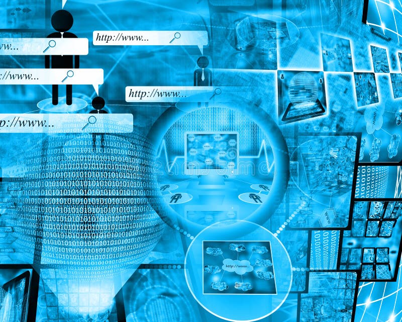 Computer abstraction stock illustration. Illustration of digital - 57684777