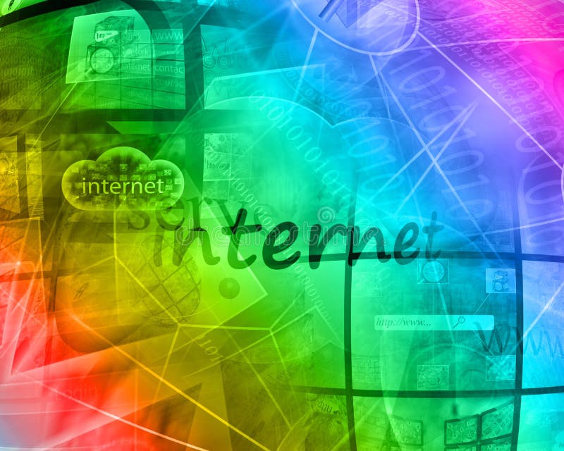 Computer abstraction stock illustration. Illustration of communication ...