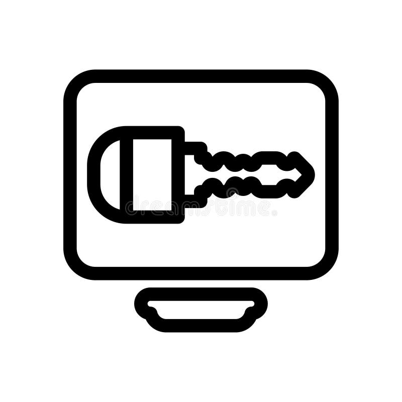Computer Accessibility Icon Stock Vector - Illustration of computer ...