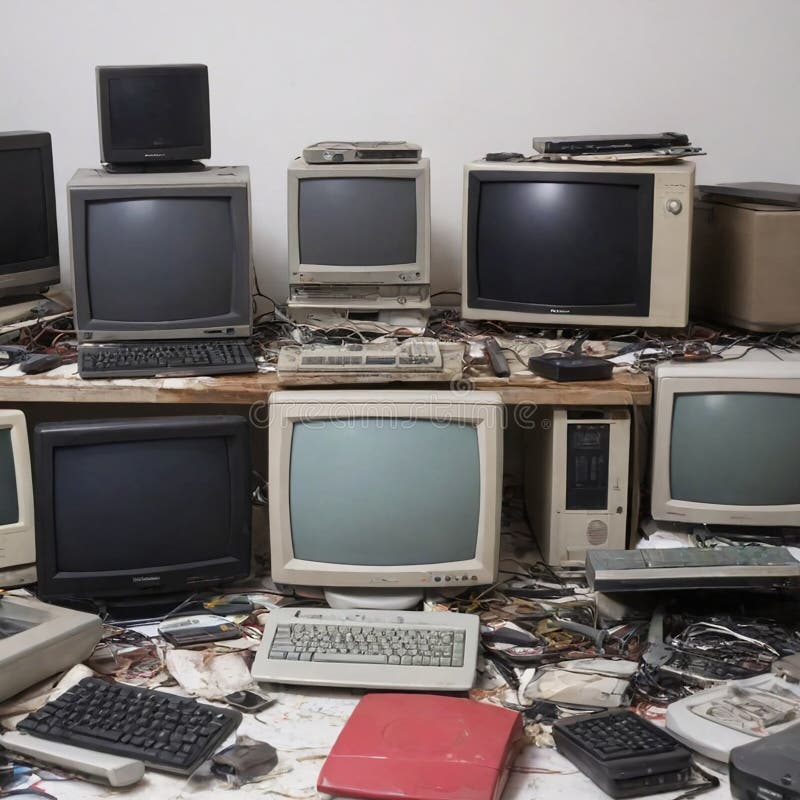 Computer Accessories Set. PC Equipment, Devices. Keyboard, Mouse ...