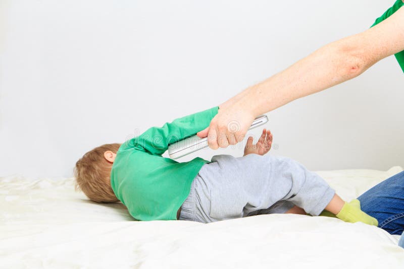 Computer addiction stock image. Image of parent, frustrated - 38276177