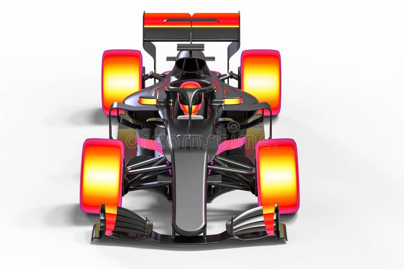Computer Aided Design with 3D Software. Formula One Stock Illustration ...