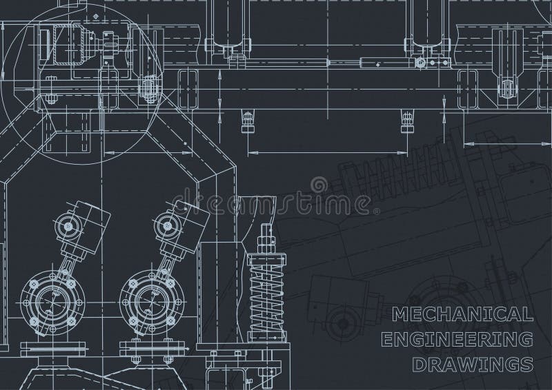 Corporate Identity, Backgrounds. Mechanical Engineering Drawing ...