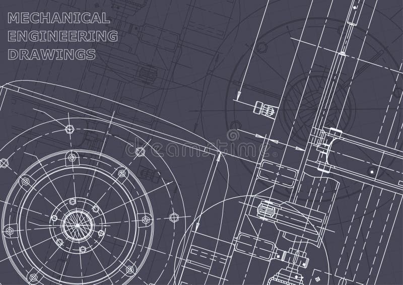 Computer Aided Design Systems. Blueprint, Scheme, Plan, Sketch Stock ...