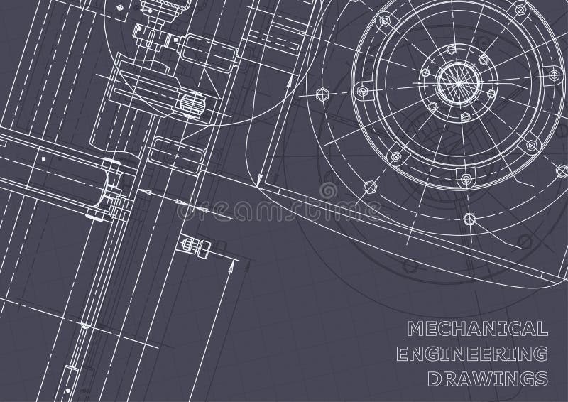 Computer Aided Design Systems. Blueprint, Scheme, Plan, Sketch Stock ...