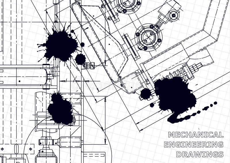 Computer Aided Design Systems. Technical Illustrations, Backgrounds ...