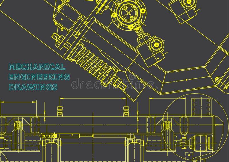 Blueprint, Sketch. Vector Engineering Illustration Stock Vector ...
