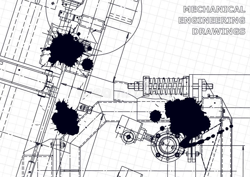 Computer Aided Design Systems. Technical Illustrations, Backgrounds ...