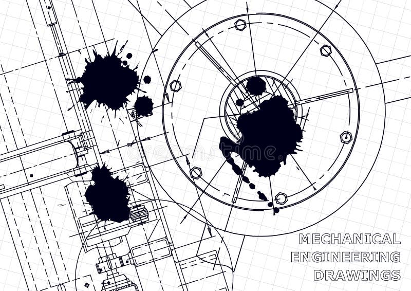 Computer Aided Design Systems. Technical Illustrations, Backgrounds ...