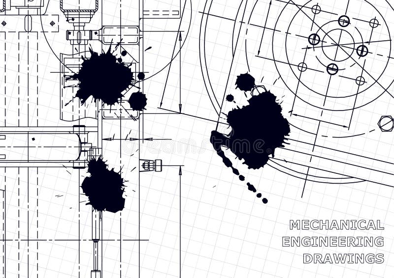 Computer Aided Design Systems. Technical Illustrations, Backgrounds ...