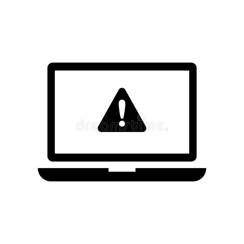 Computer Alert Mark Vector Icon Illustration Stock Vector ...