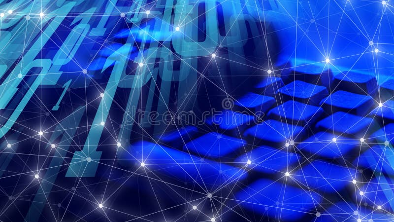 Computer Algorithm Idea, Transparent Triangle Shapes Connection Stock ...