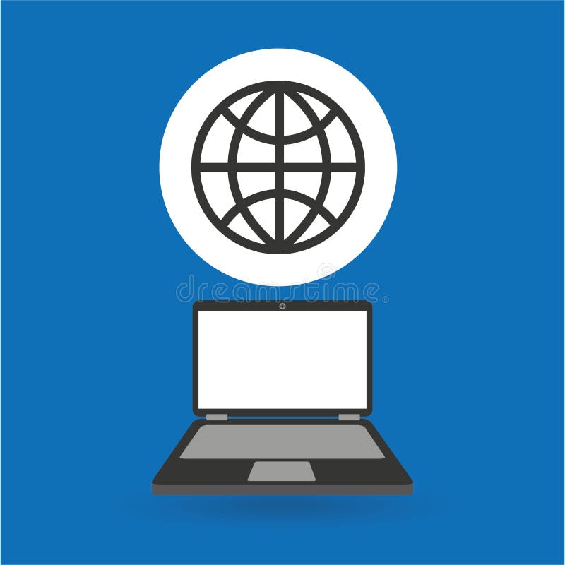 Computer Analysis Data Globe World Stock Vector - Illustration of ...