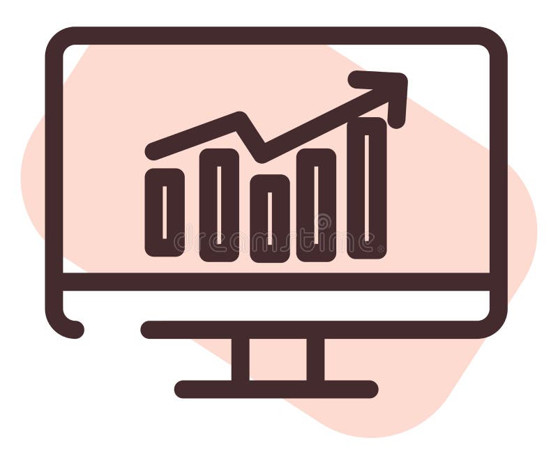 Computer analysis, icon stock vector. Illustration of icon - 259396009