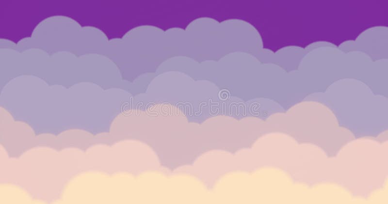 Computer Animation of Clouds in the Purple Sky Stock Footage - Video of ...
