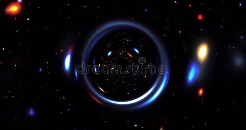 Computer Animation of the Universe with Glowing Particles Moving in ...