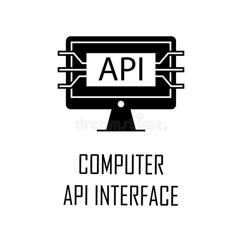 Computer Api Interface Icon. Element of Web Development for Mobile ...