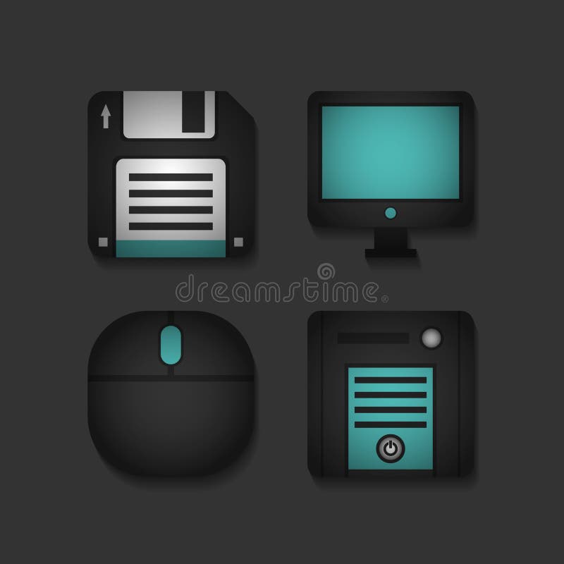 Computer app icon stock vector. Illustration of connection - 81785790